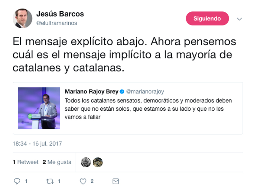 mensaje explícito – Diseño a sorbos