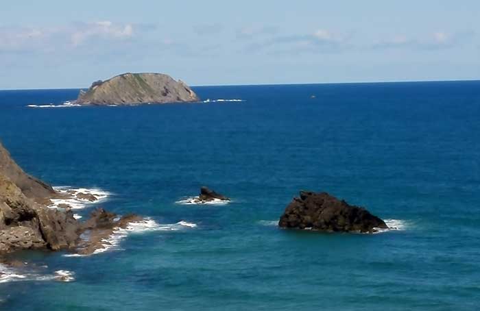La isla de Izaro vista desde Laga – Tus fotos del tiempo